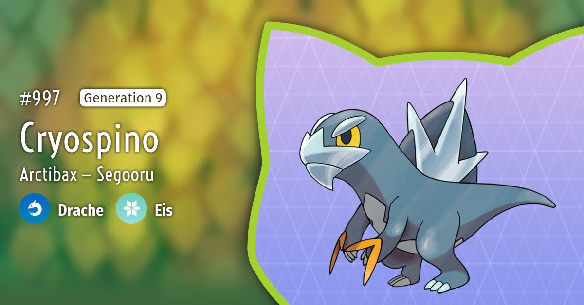 #997 Cryospino in Pokémon GO — Pokémon GO-Dex — Bisafans.de