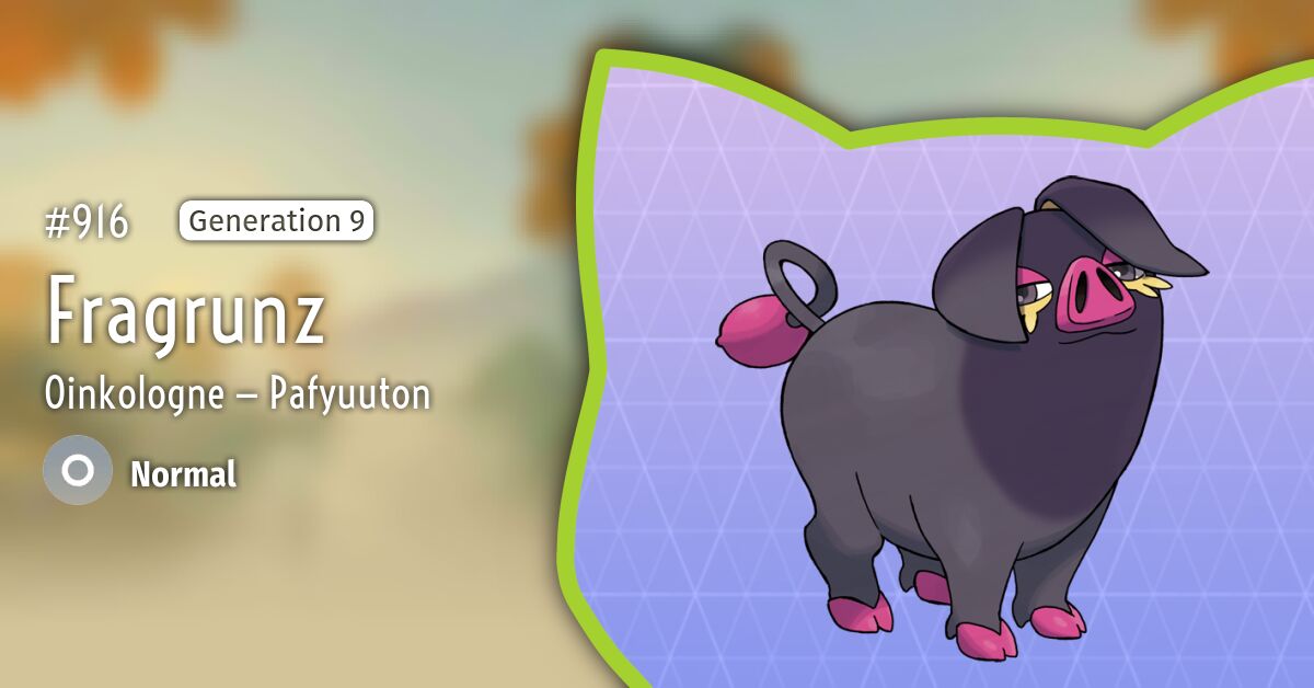 #916 Fragrunz in Pokémon GO — Pokémon GO-Dex — Bisafans.de