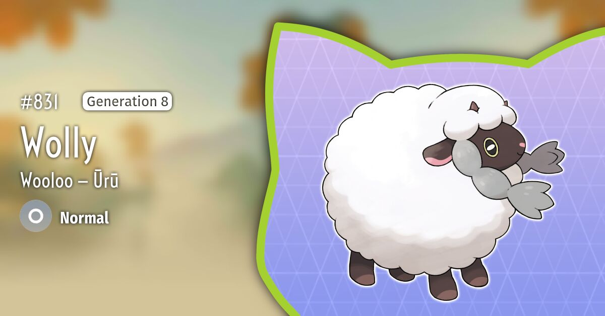 #831 Wolly — Pokémon GO-Dex — Bisafans.de