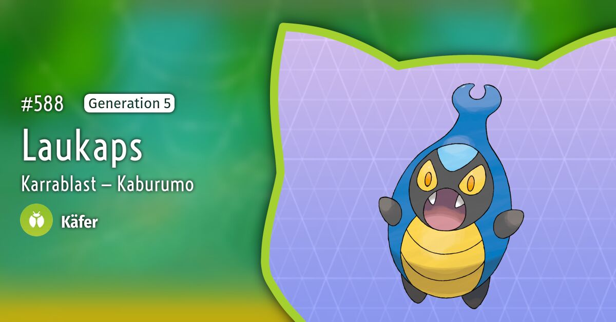 #588 Laukaps — Pokémon GO-Dex — Bisafans.de