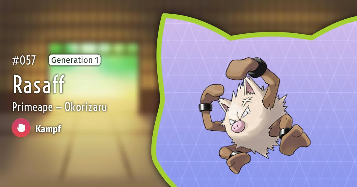 #057 Rasaff in Pokémon GO — Pokémon GO-Dex — Bisafans.de