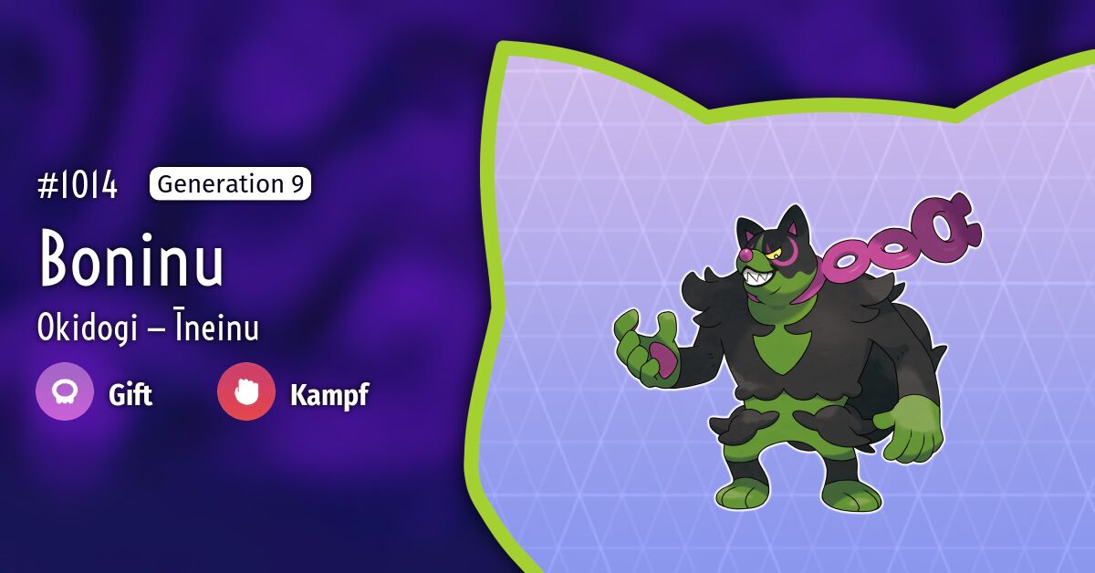 #1014 Boninu — Pokémon GO-Dex — Bisafans.de
