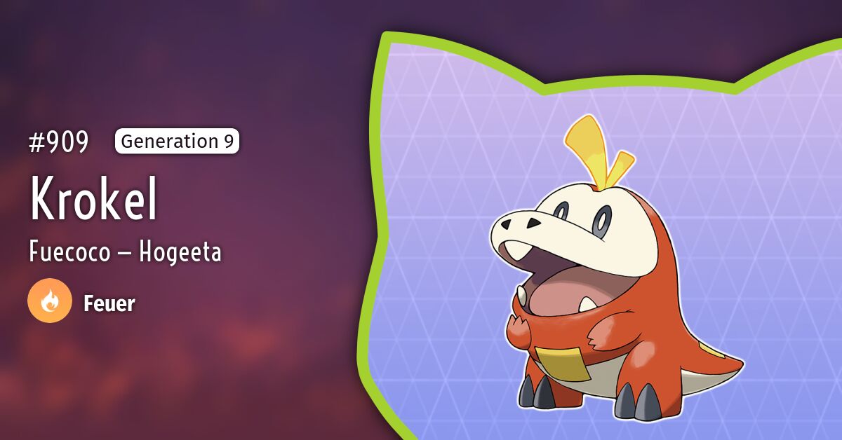 #909 Krokel — Pokémon GO-Dex — Bisafans.de