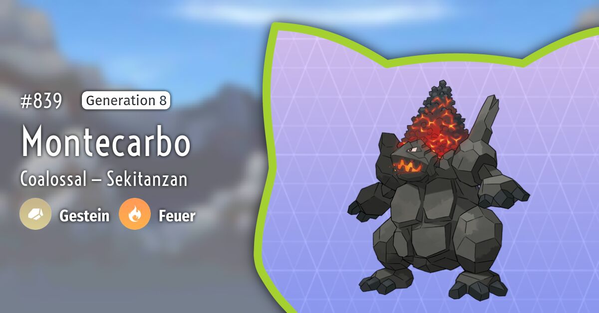#839 Montecarbo in Pokémon GO — Pokémon GO-Dex — Bisafans.de