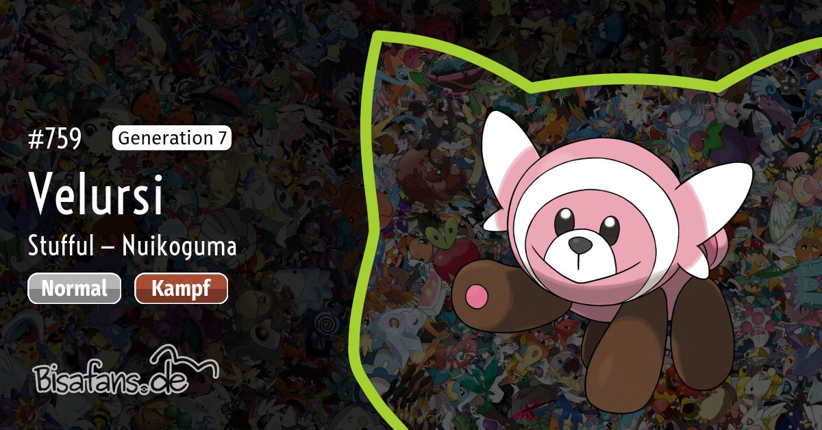 #759 — Velursi im Pokédex — Bisafans.de
