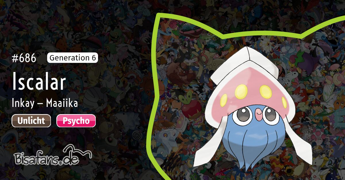 #686 — Iscalar im Pokédex — Bisafans.de