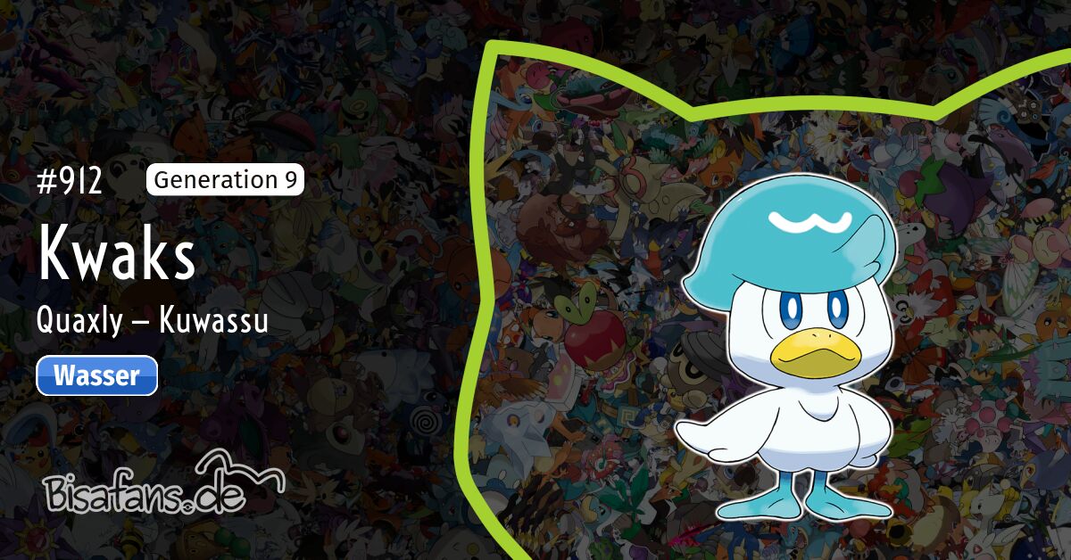 #912 — Kwaks im Pokédex — Bisafans.de