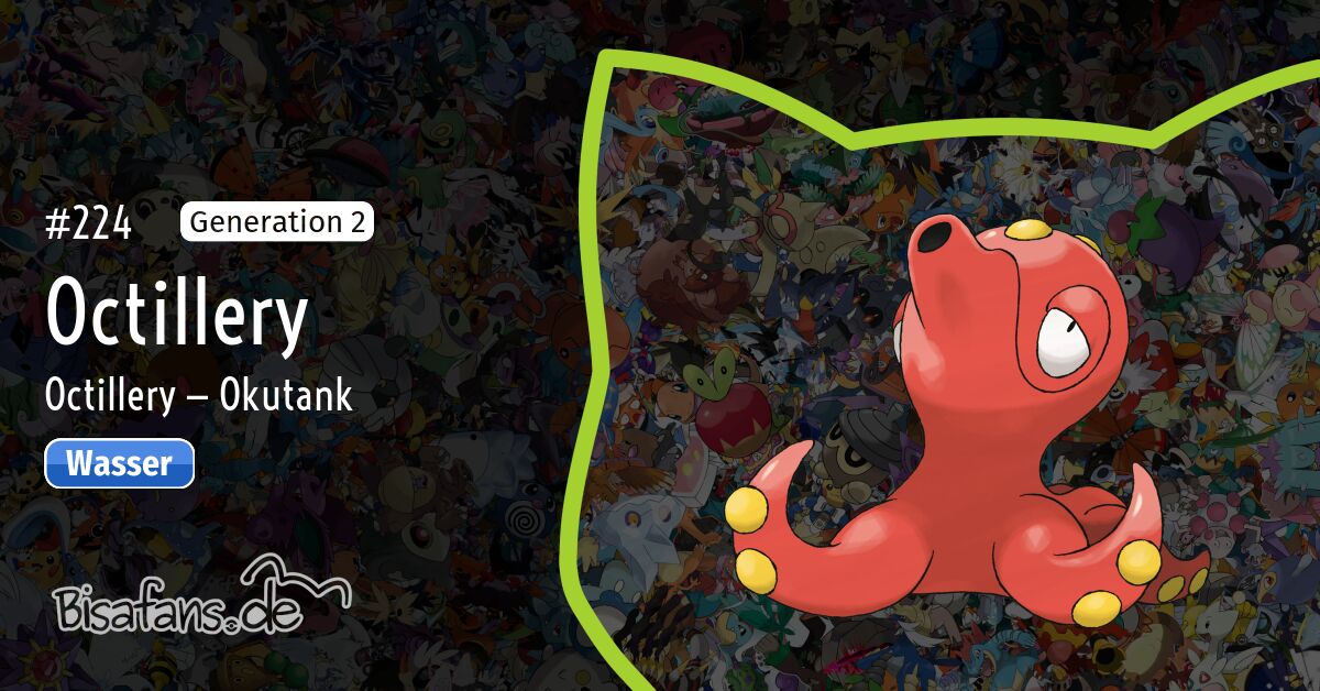 #224 — Octillery im Pokédex — Bisafans.de
