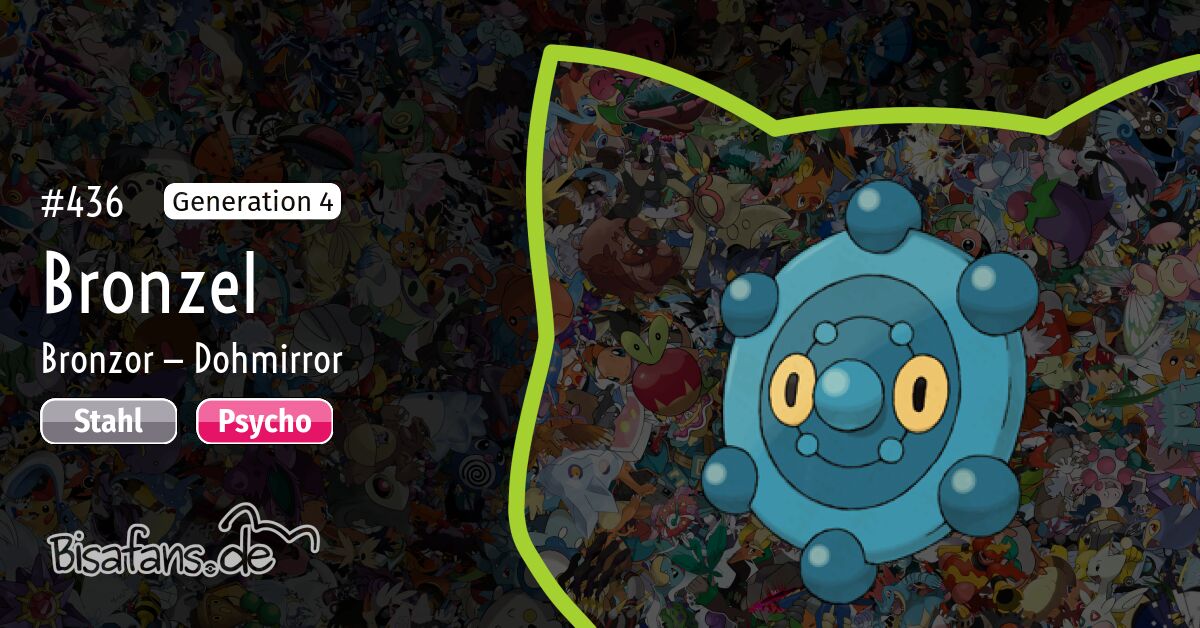 #436 — Bronzel im Pokédex — Bisafans.de