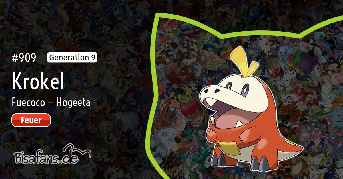 #909 — Krokel im Pokédex — Bisafans.de