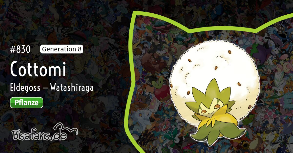 #830 — Cottomi im Pokédex — Bisafans.de