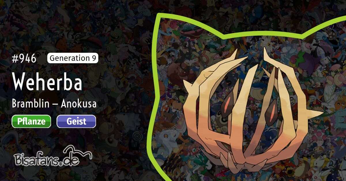 #946 — Weherba im Pokédex — Bisafans.de