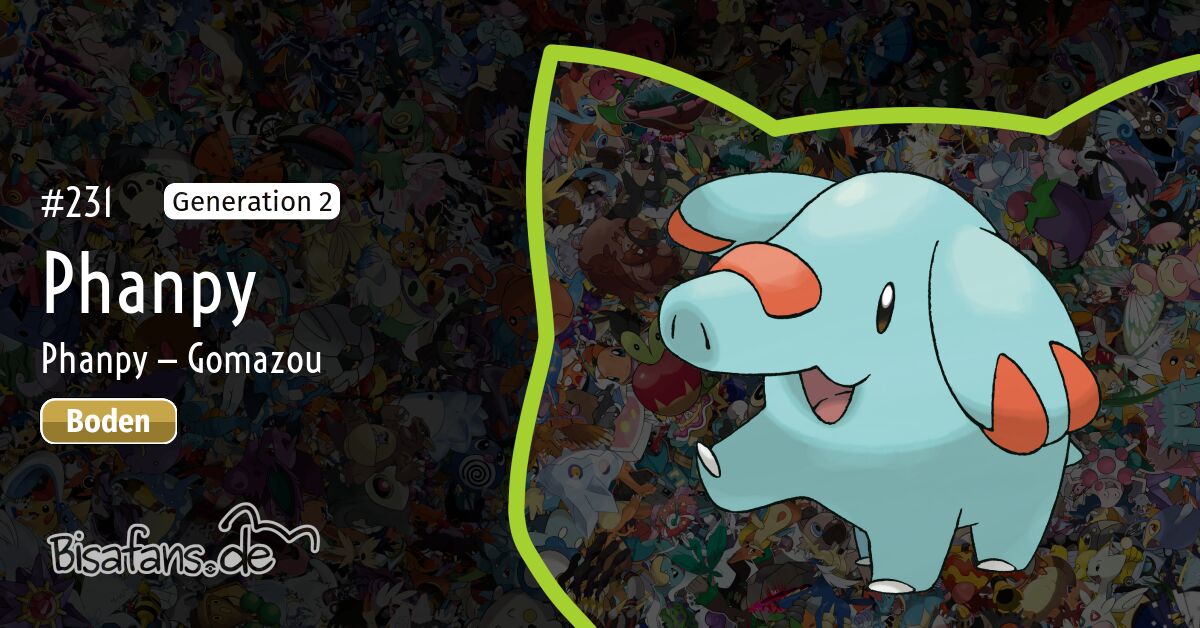 #231 — Phanpy im Pokédex — Bisafans.de