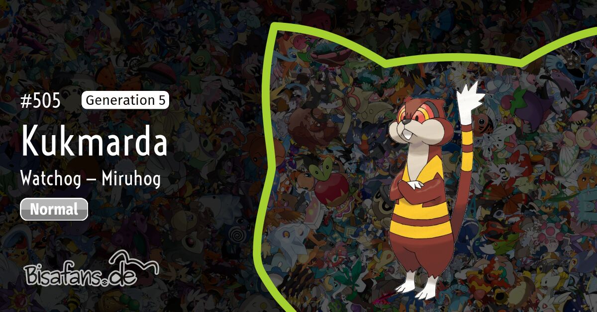 #505 — Kukmarda im Pokédex — Bisafans.de