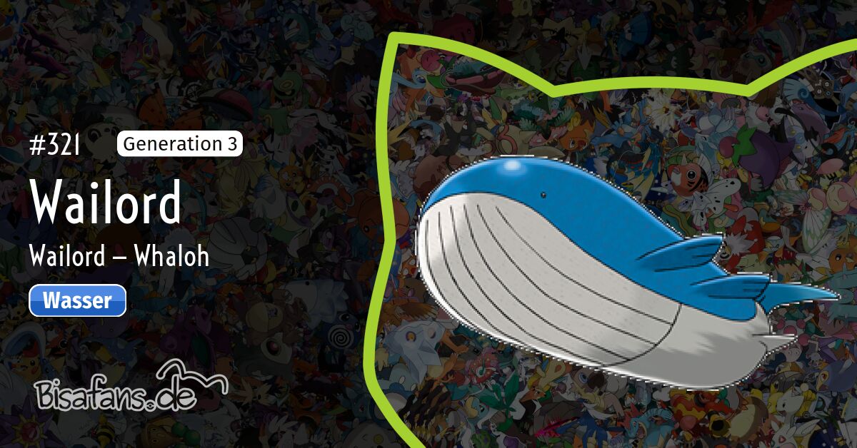 #321 — Wailord im Pokédex — Bisafans.de