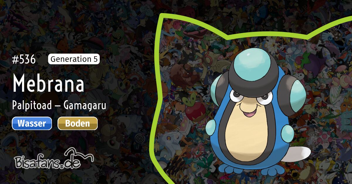 #536 — Mebrana im Pokédex — Bisafans.de