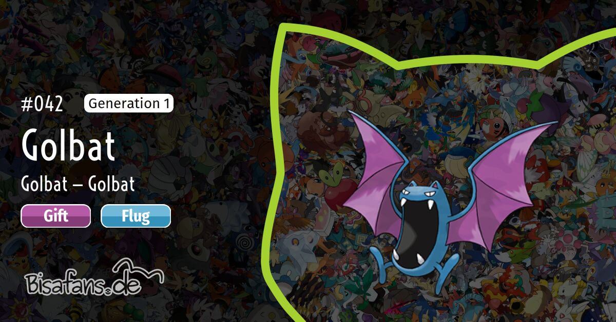 #042 — Golbat im Pokédex — Bisafans.de