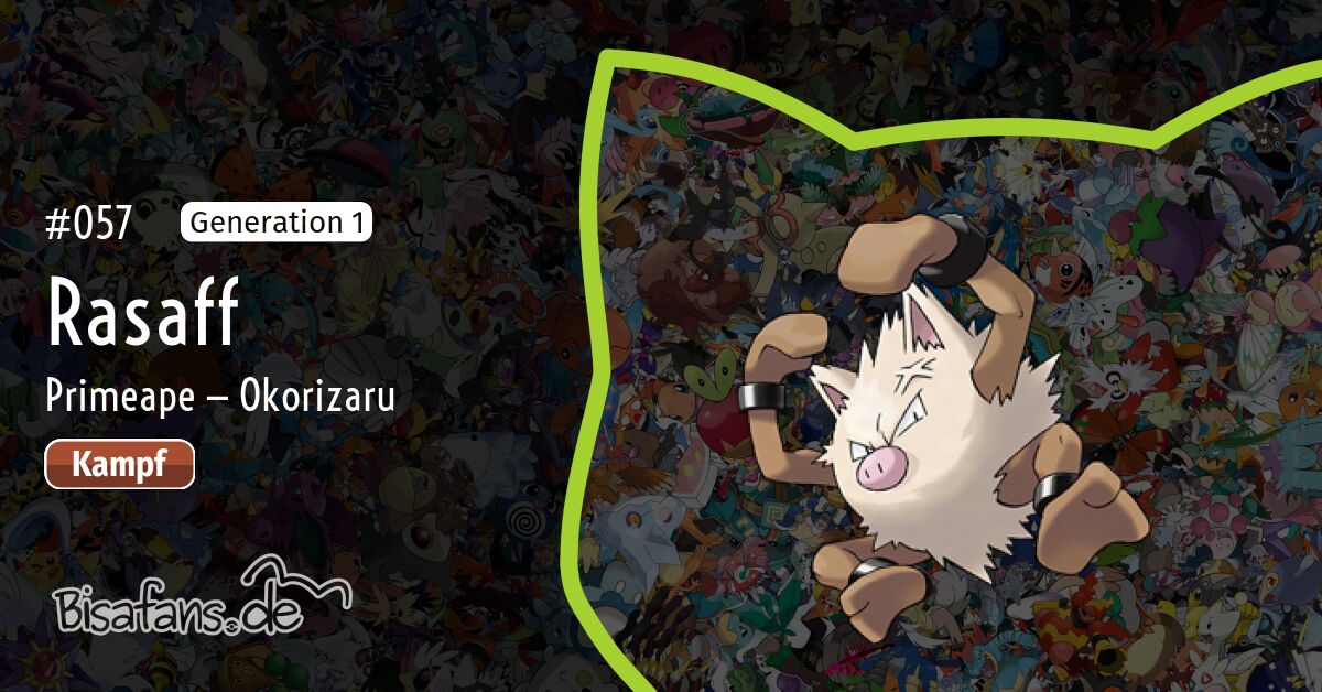#057 — Rasaff im Pokédex — Bisafans.de