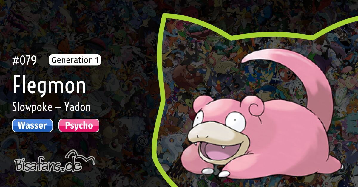 #079 — Flegmon im Pokédex — Bisafans.de