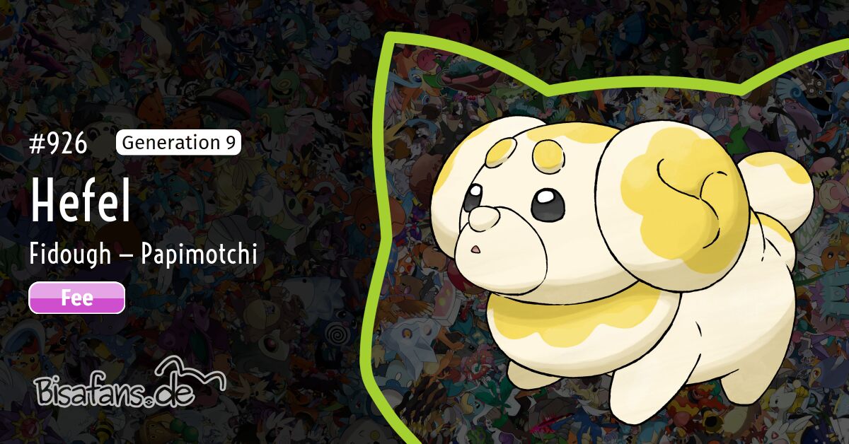 #926 — Hefel im Pokédex — Bisafans.de