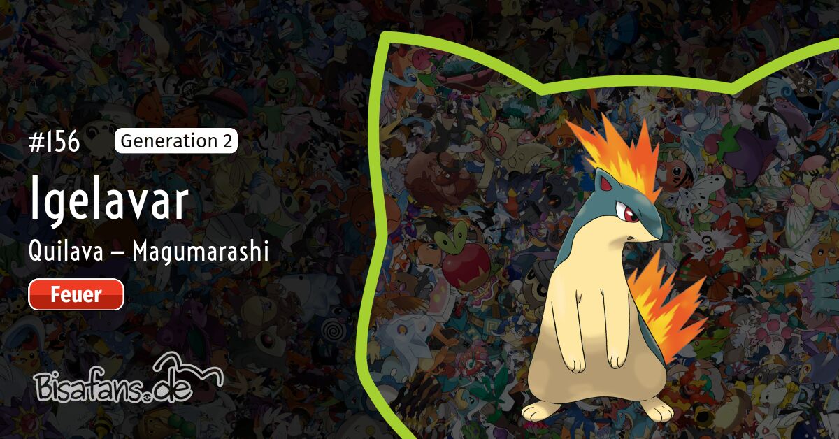 #156 — Igelavar im Pokédex — Bisafans.de