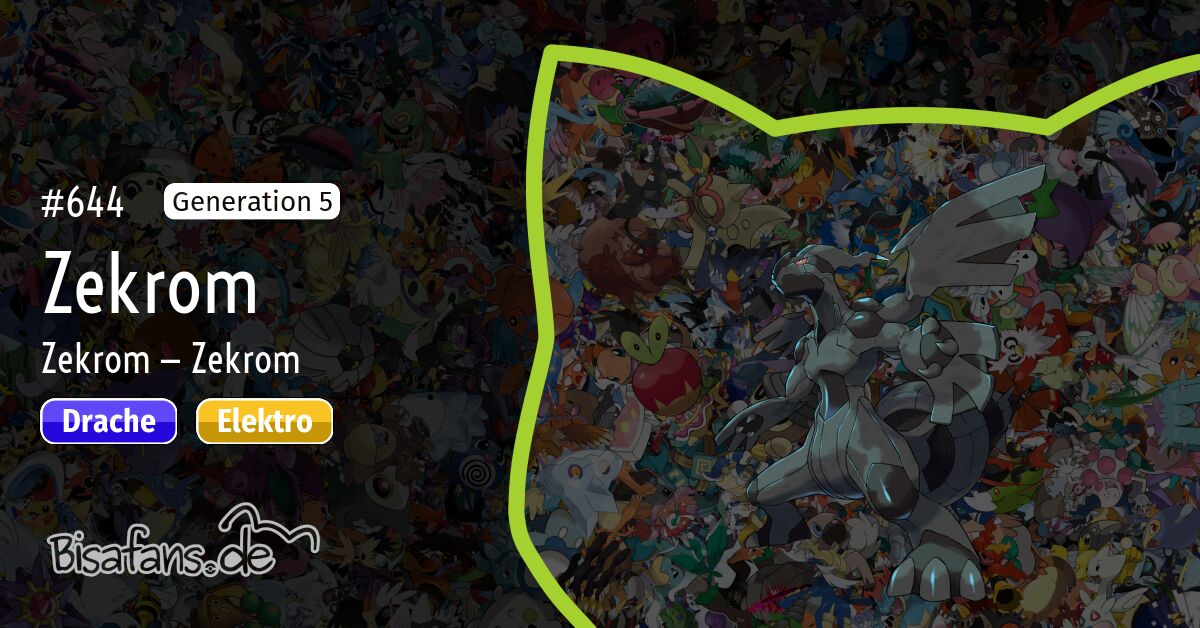 #644 — Zekrom im Pokédex — Bisafans.de