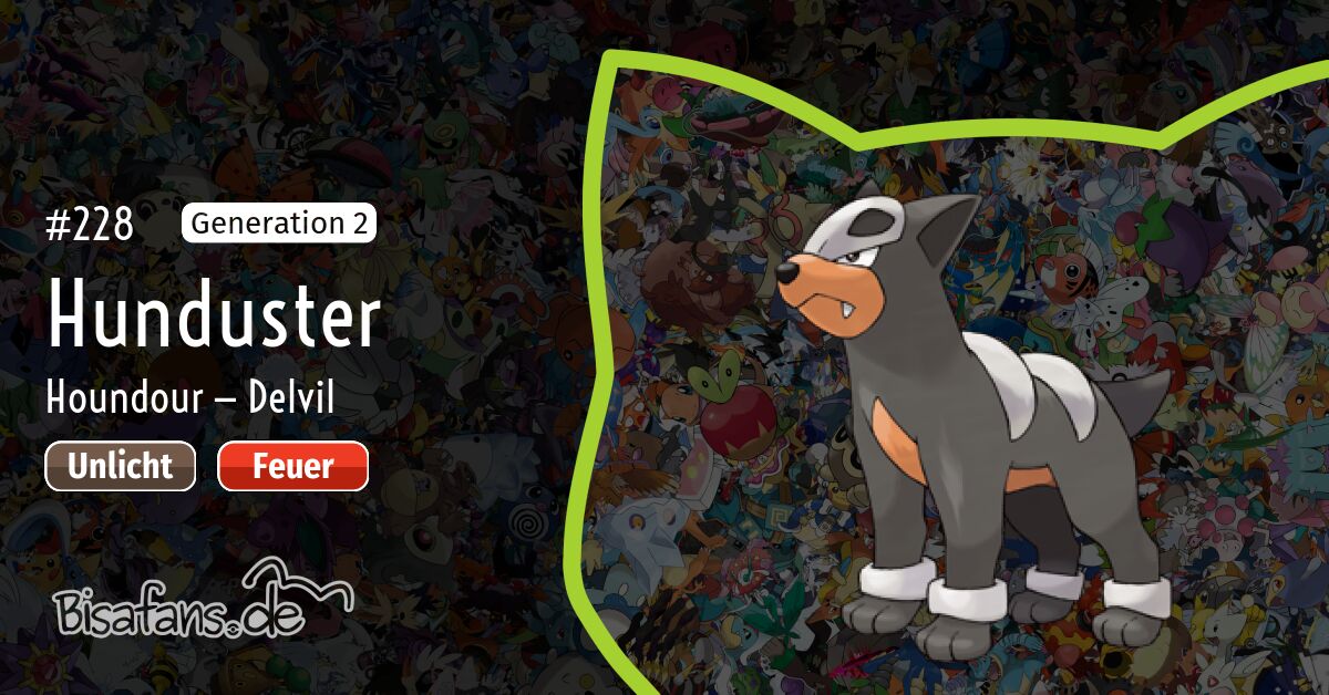 #228 — Hunduster im Pokédex — Bisafans.de