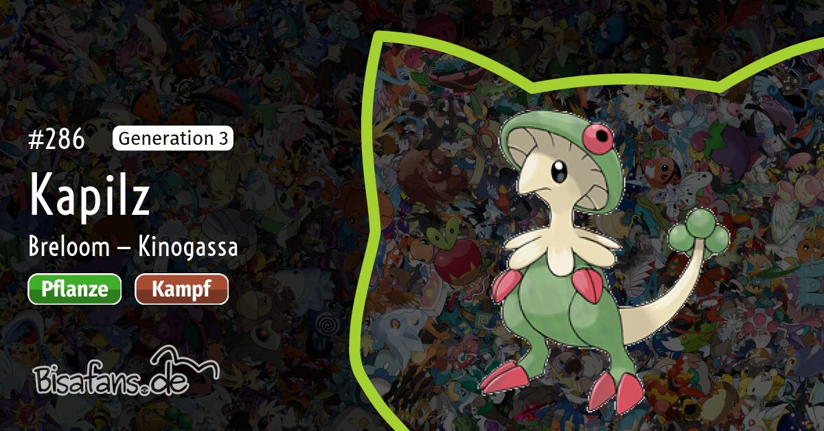#286 — Kapilz im Pokédex — Bisafans.de